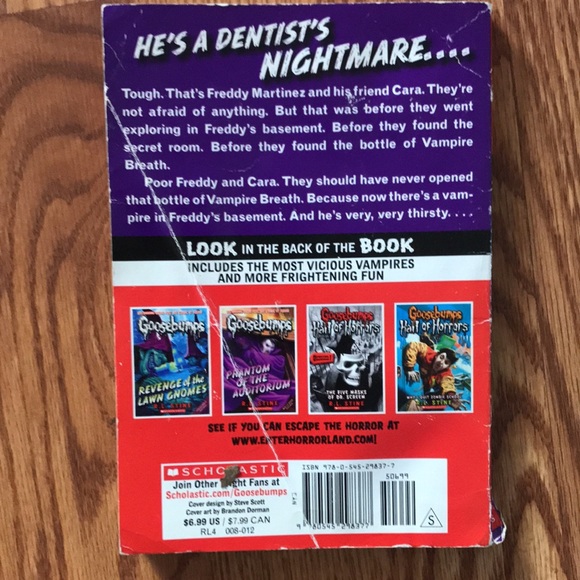 Other | Goosebumps Vampire Breath Book | Poshmark